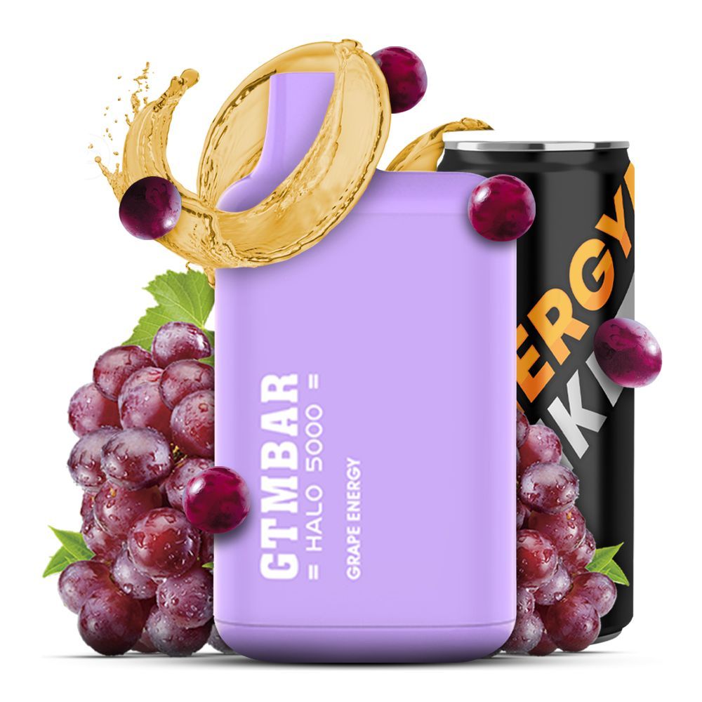 GTMBAR Halo 5000 Classic 5% Grape Energy (Виноградний Енергетик) Original